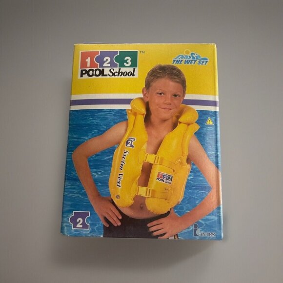 Intex | Swim | Intex Swim Vest Inflatable Ages 36 Step 2 Wet Set Pool ...